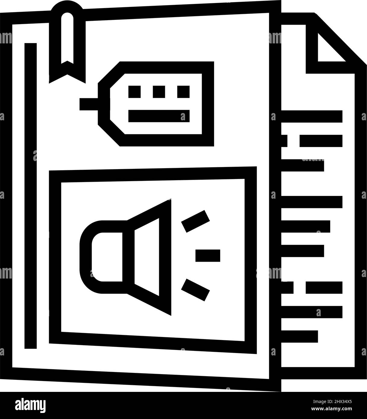 rulebook info line icon vector illustration Stock Vector Image & Art ...