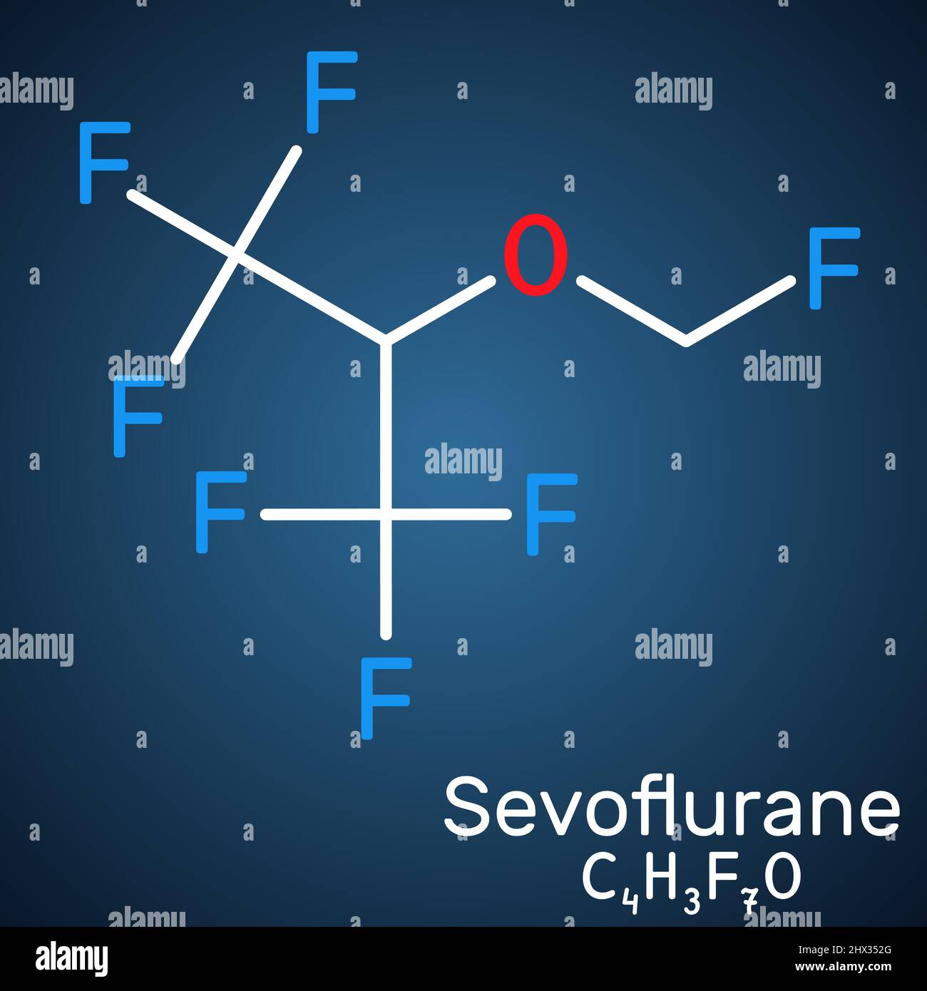 Sevoflurane molecular Stock Vector Images - Alamy