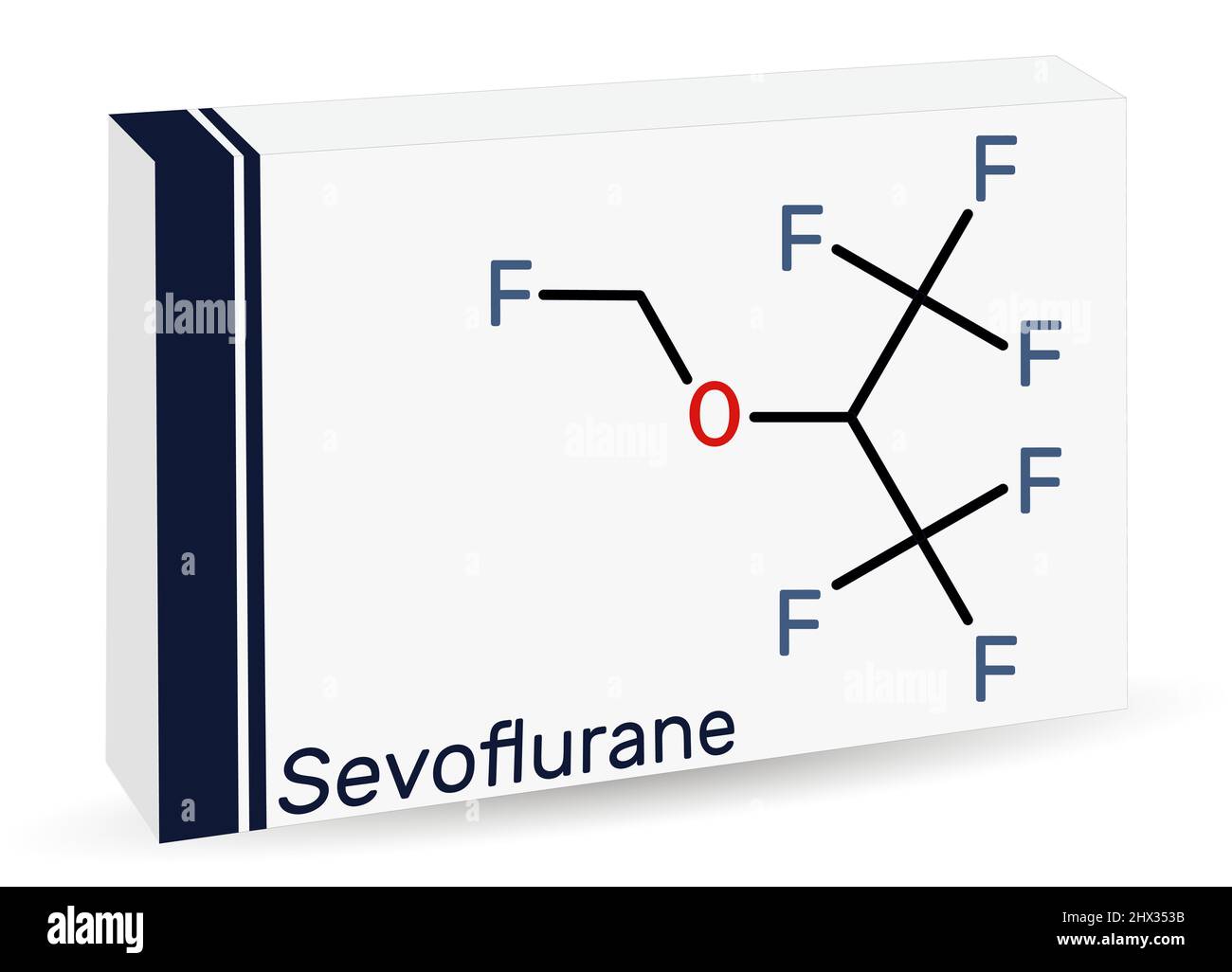 Sevoflurane, fluoromethyl molecule. It is inhalation anaesthetic, used ...