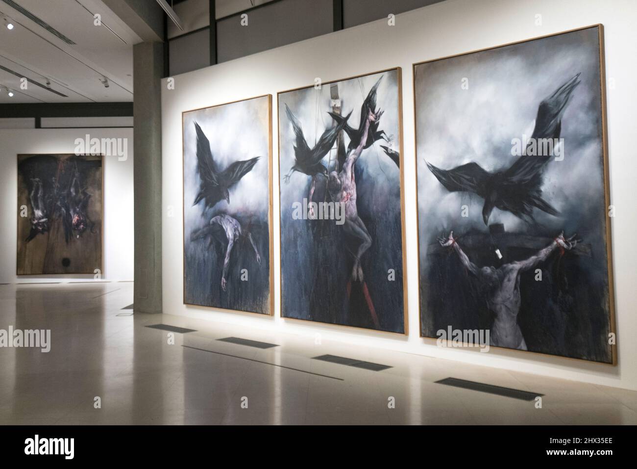 Vladimir Veličković exhibition. Museum of Contemporary Art Belgrade, Serbia Stock Photo - Alamy