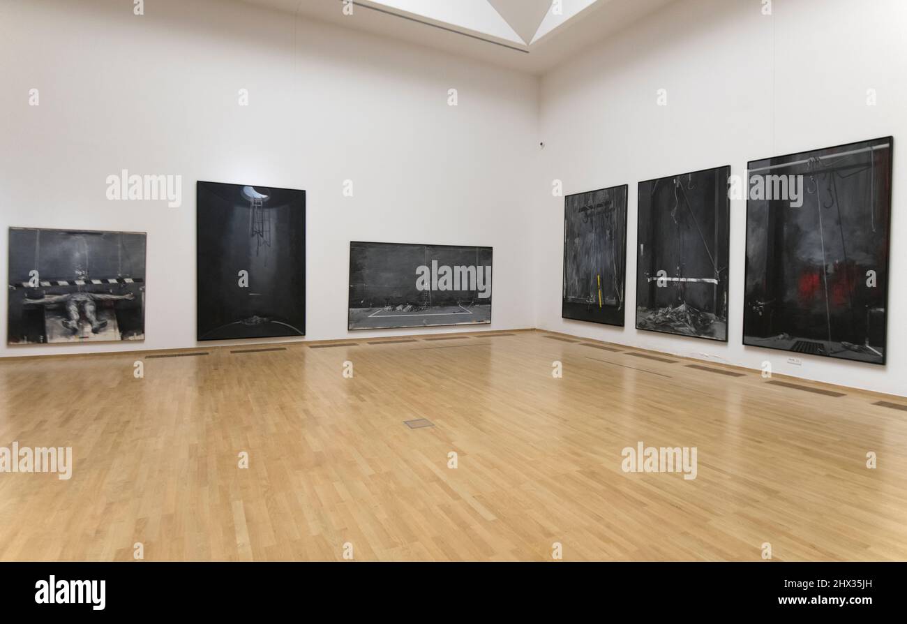 Vladimir Veličković exhibition. Museum of Contemporary Art Belgrade, Serbia Stock Photo - Alamy