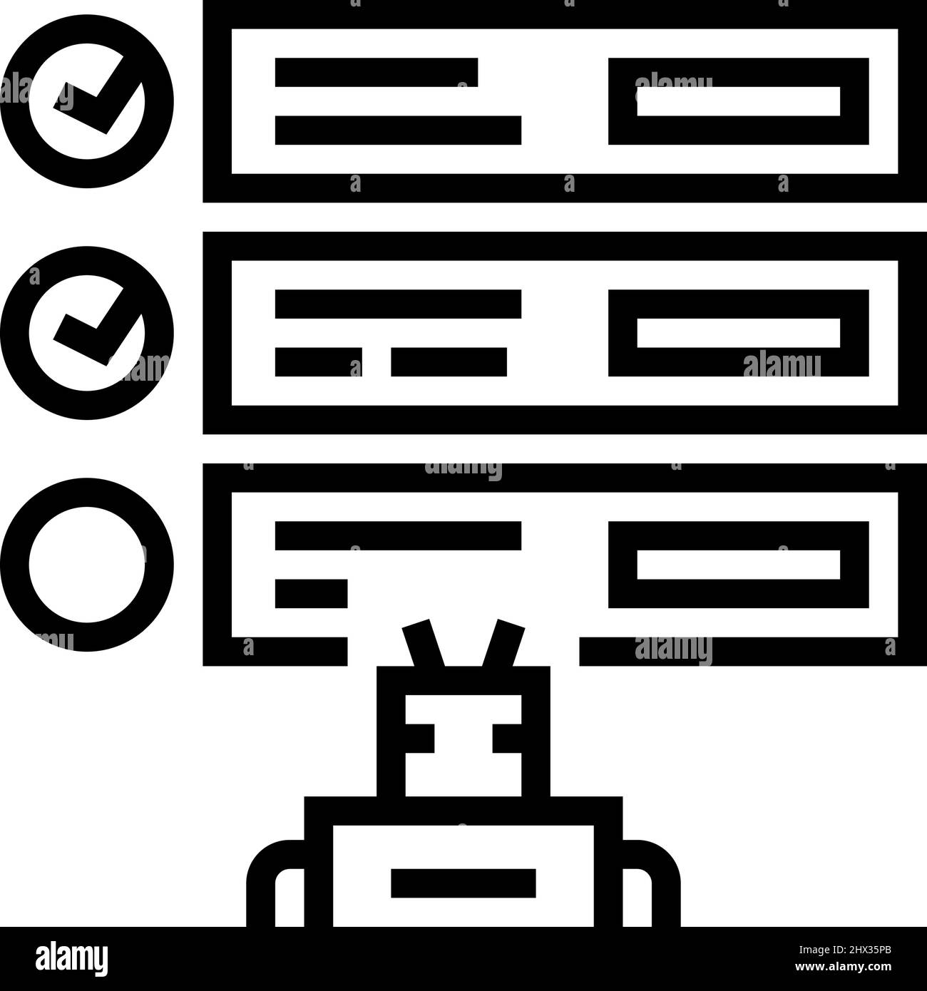 guideline system line icon vector illustration Stock Vector Image & Art ...