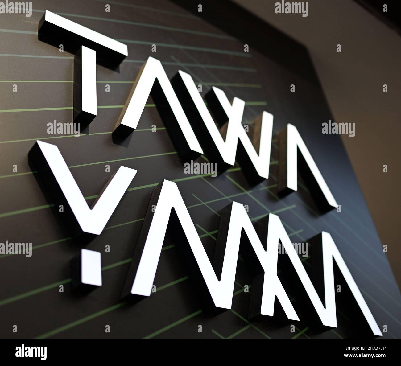 Karlsruhe, Germany. 09th Mar, 2022. Exterior shot with logo of the Tawa ...