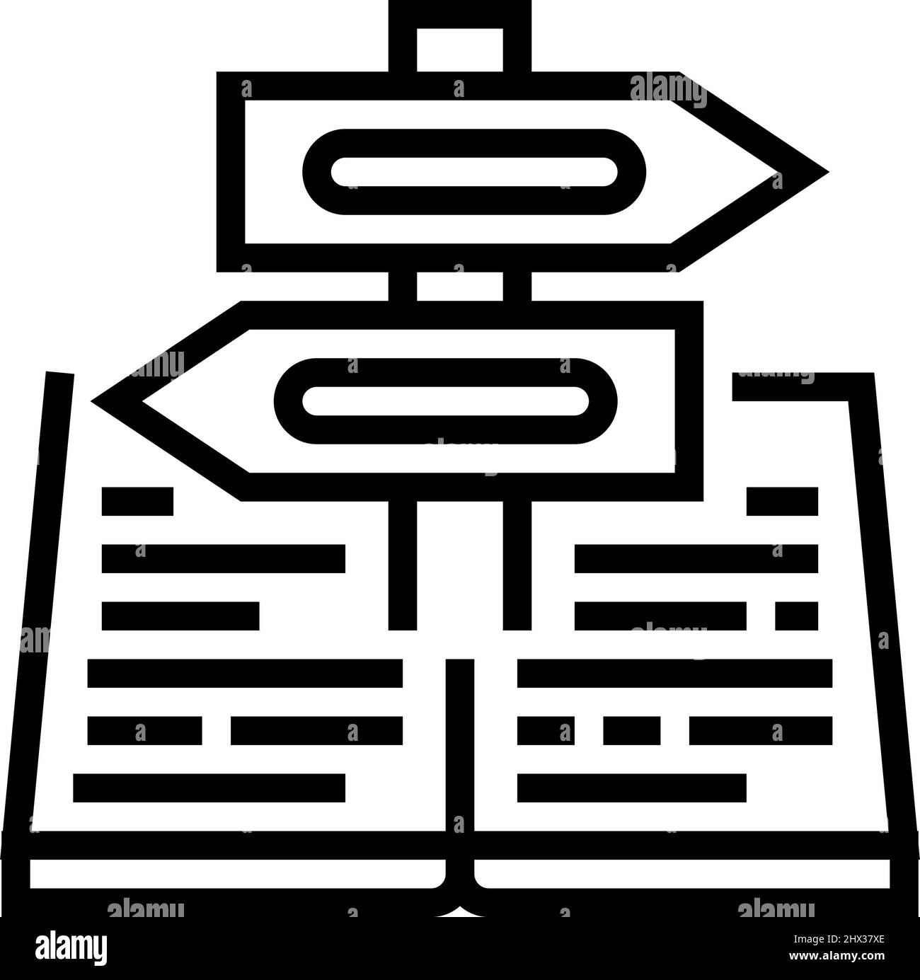 guidance info line icon vector illustration Stock Vector Image & Art ...