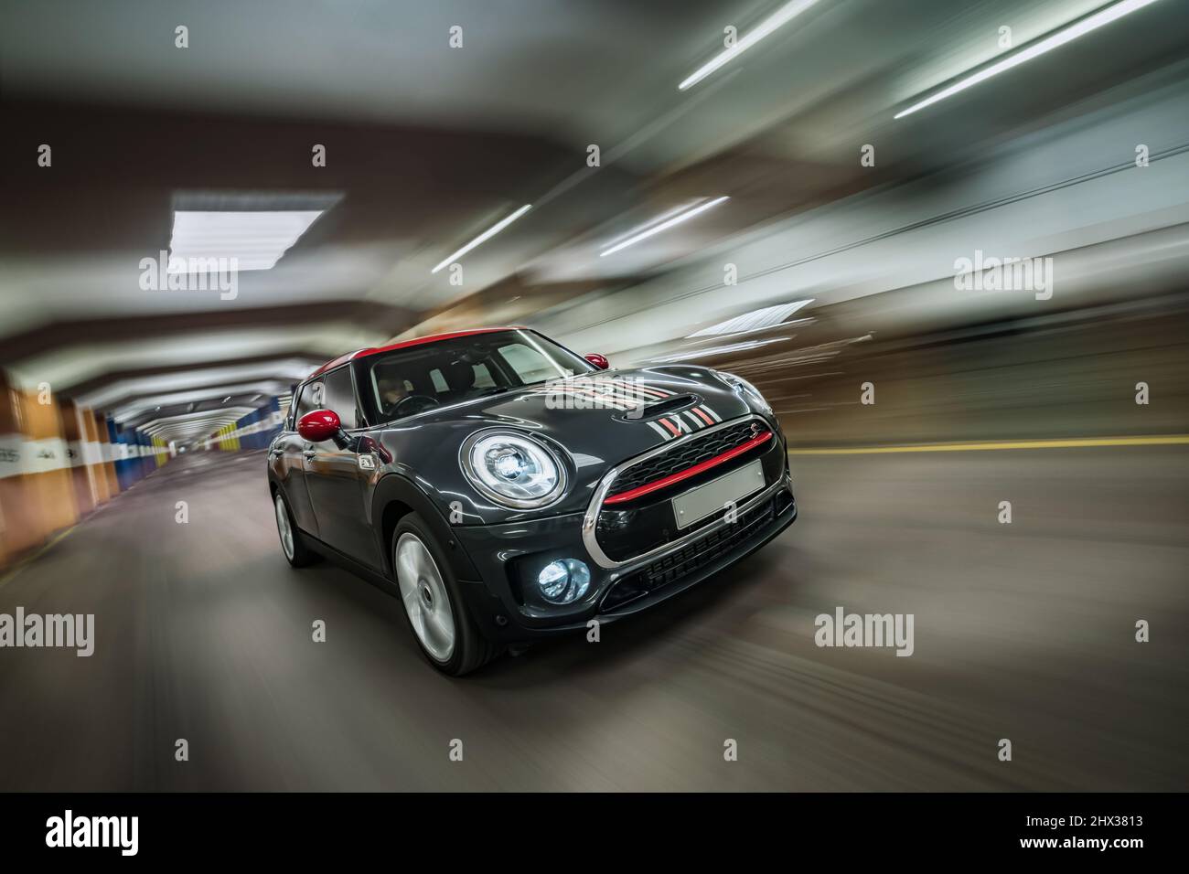 Mini Cooper S Racing Underground Stock Photo - Alamy