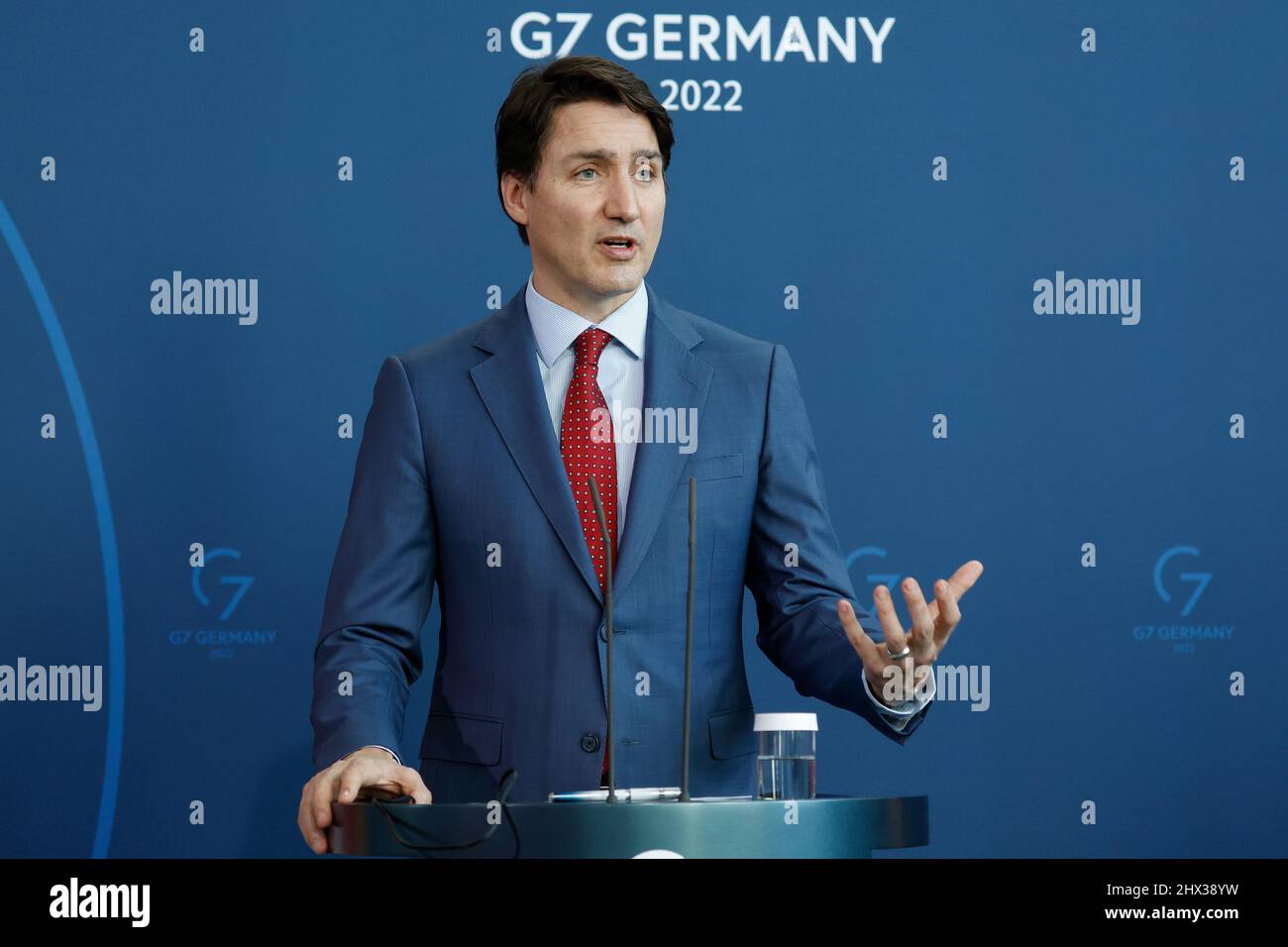 Berlin, Germany. 09th Mar, 2022. Canadian Prime Minister Justin Trudeau ...