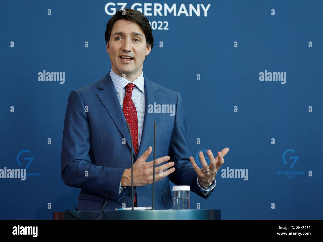 Berlin, Germany. 09th Mar, 2022. Canadian Prime Minister Justin Trudeau ...