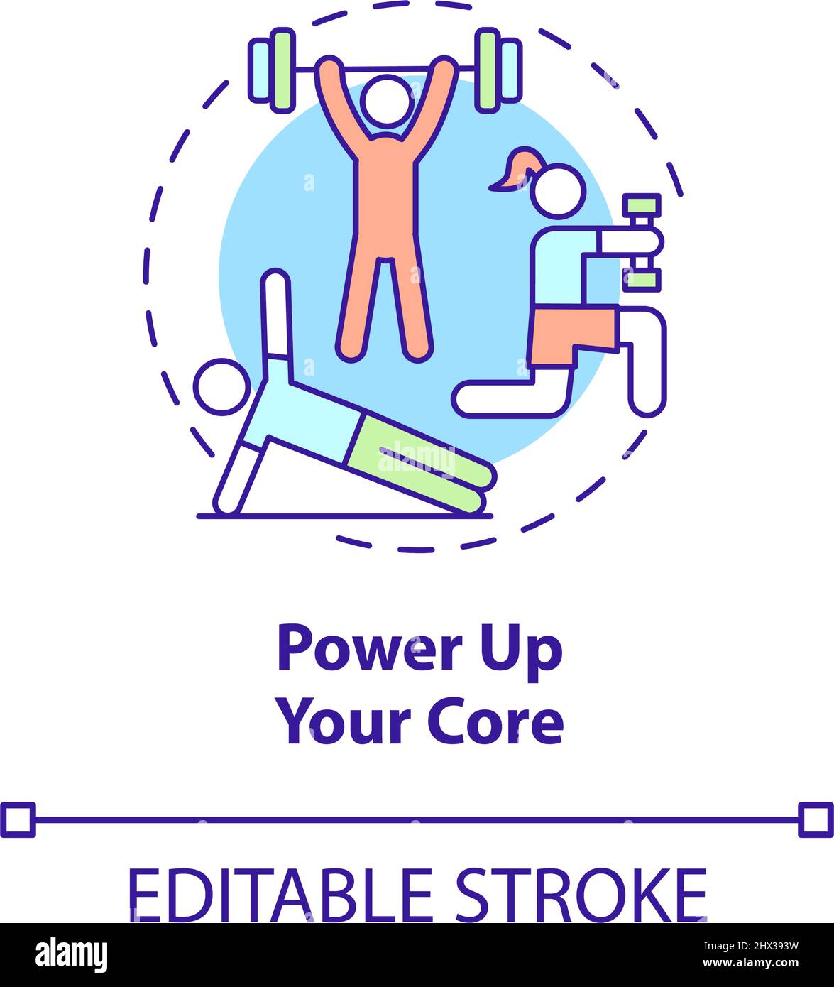Power up your core concept icon Stock Vector Image & Art - Alamy