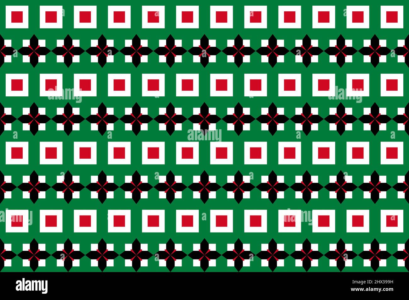 Geometric pattern in the colors of the national flag of Kuwait. The ...