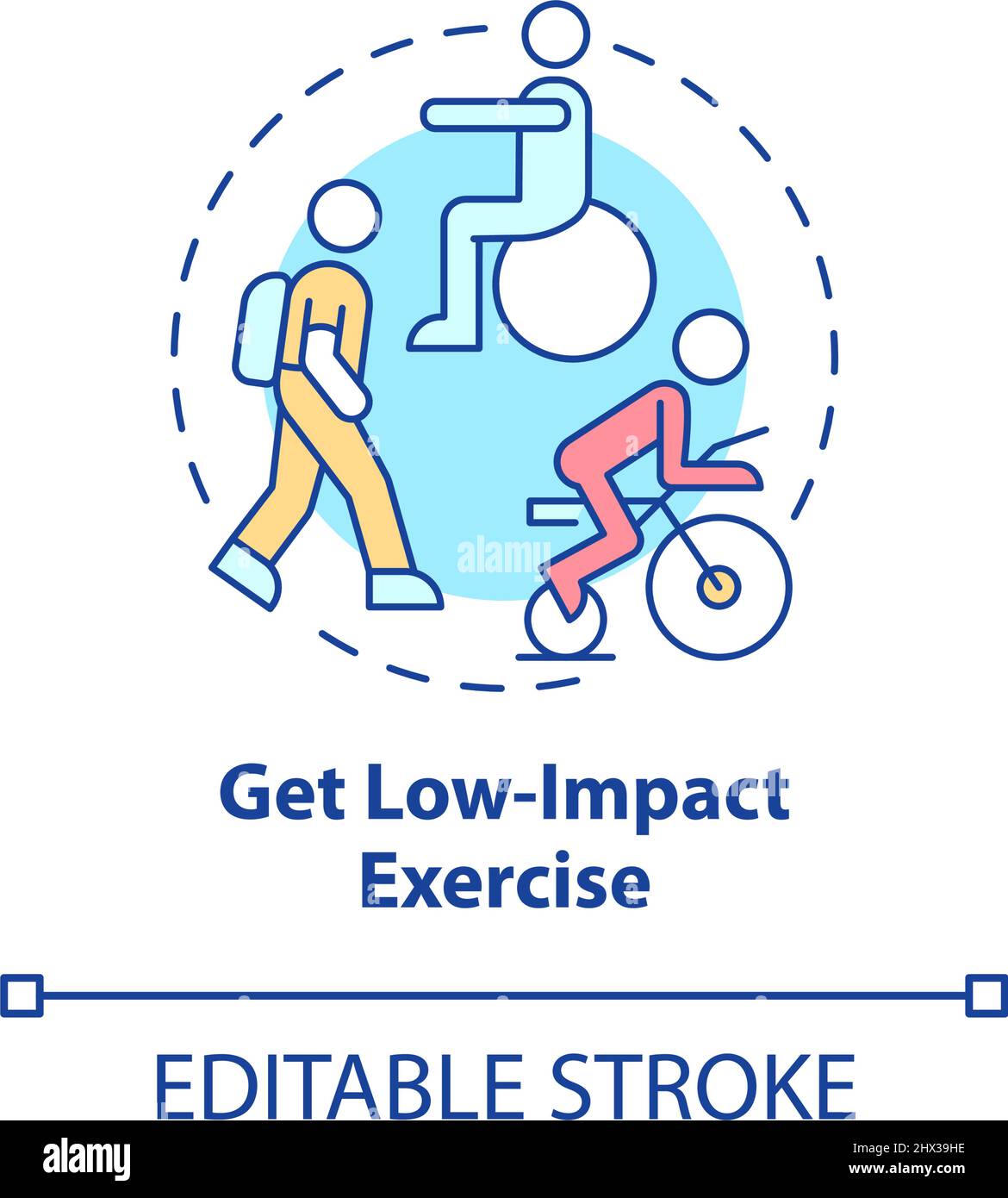 Low impact workout Stock Vector Images - Alamy
