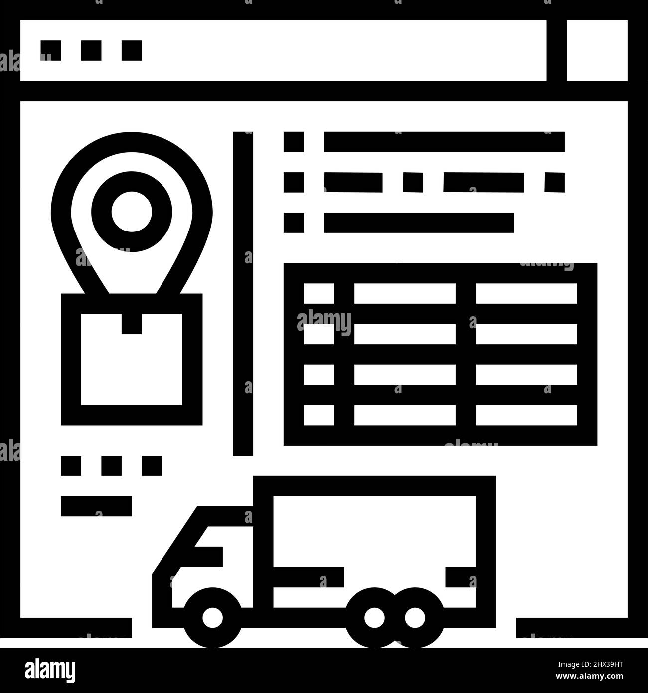 shipment trends report line icon vector illustration Stock Vector Image ...