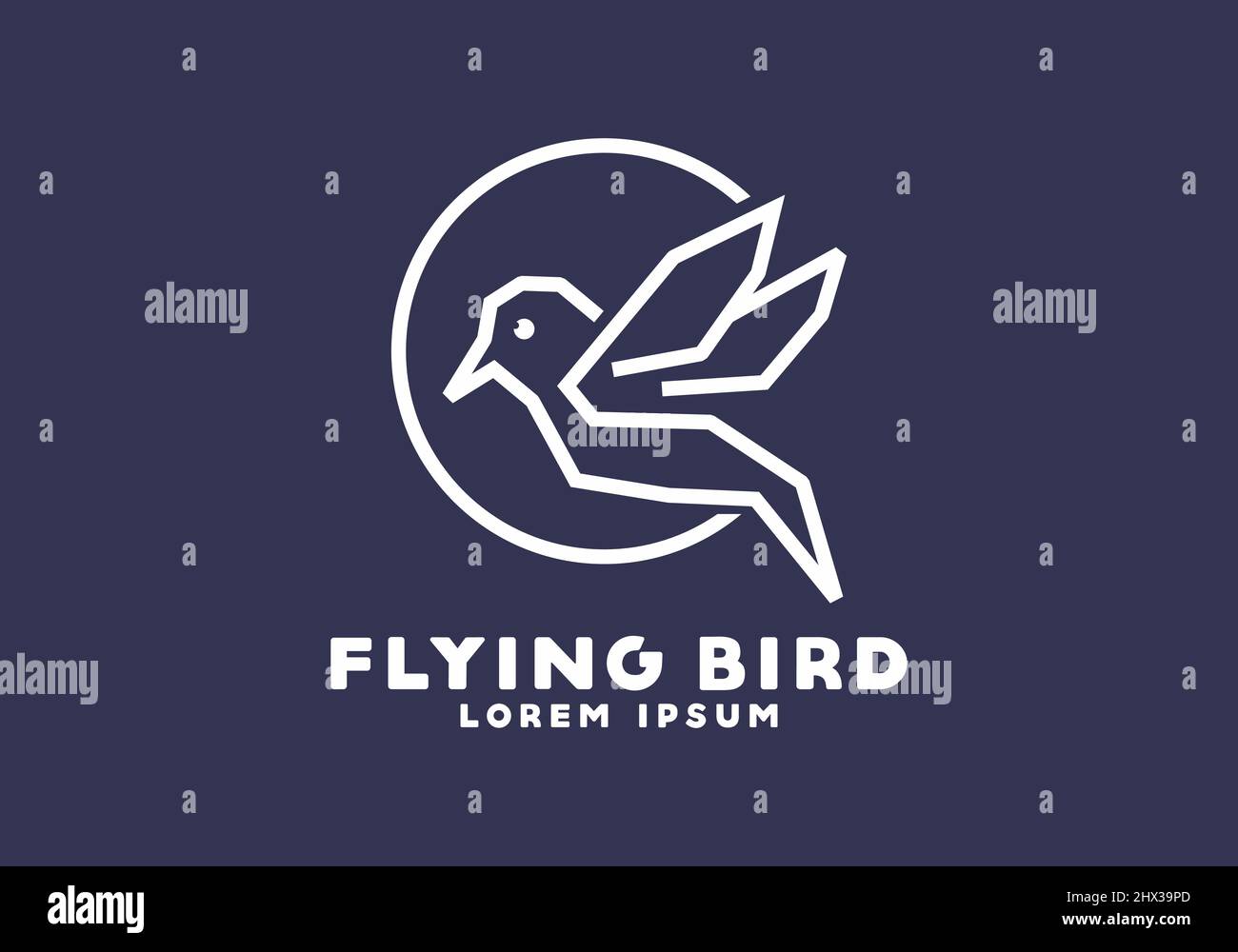 Stiff art style of flying bird design Stock Vector Image & Art - Alamy