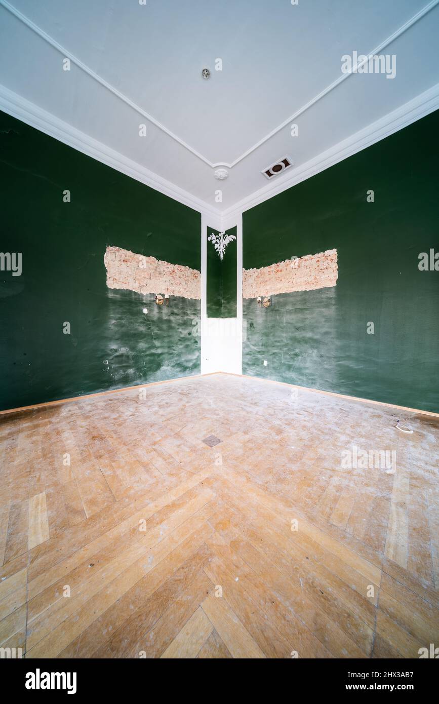 beautiful abounded castle in hungary Stock Photo - Alamy