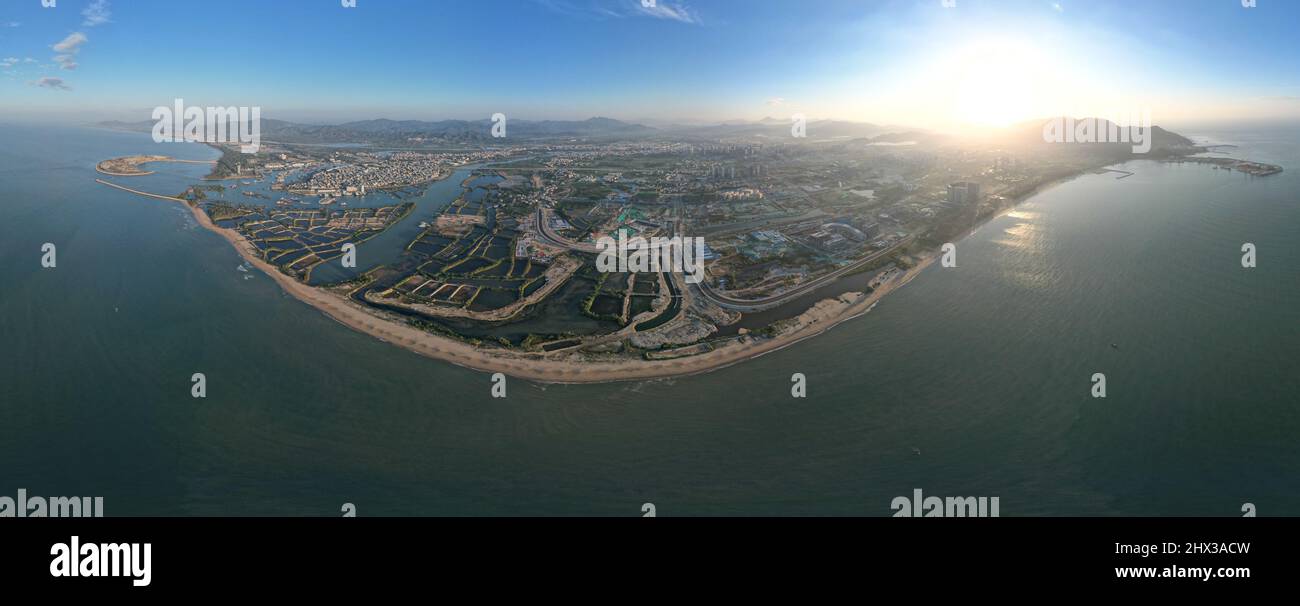 Beijing, China. 6th Jan, 2022. Aerial photo taken on Jan. 6, 2022 shows ...