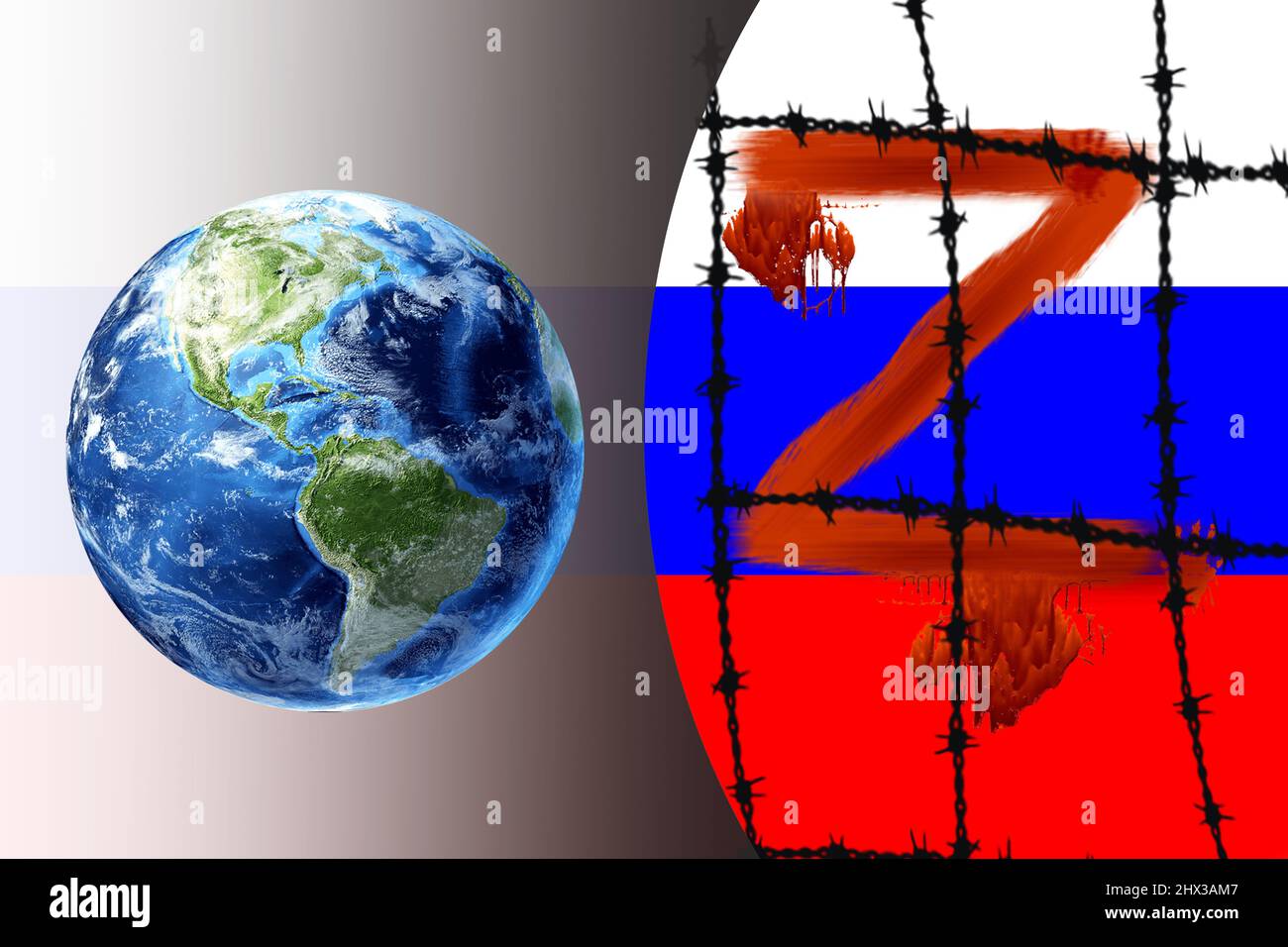 Border between two countries hi-res stock photography and images - Alamy