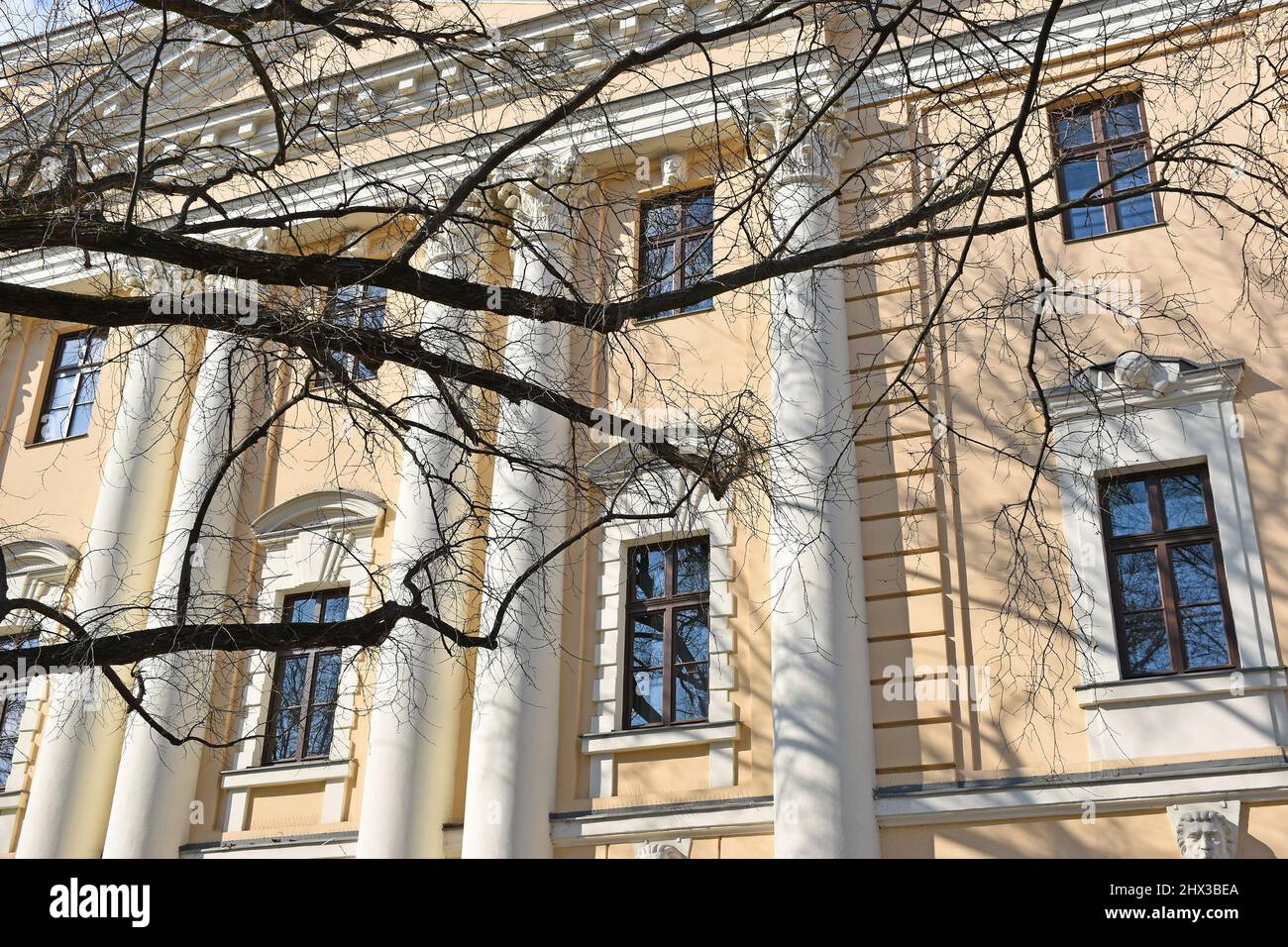 Building of the Reformed College in Debrecen city, Hungary Stock Photo ...