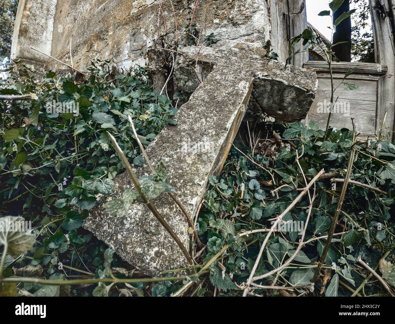 Tilted cross hi-res stock photography and images - Alamy
