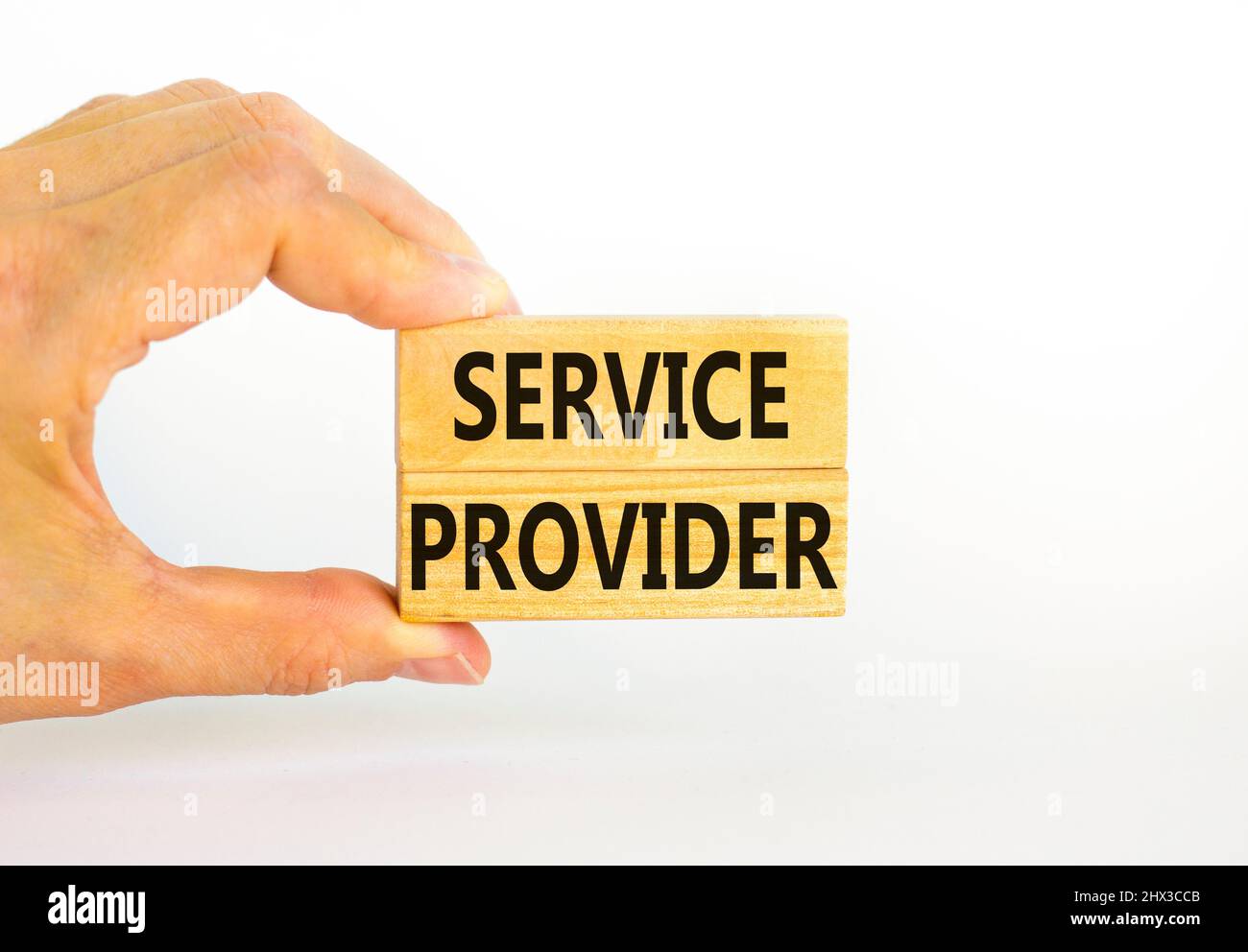 Service provider symbol. Concept words Service provider on wooden ...