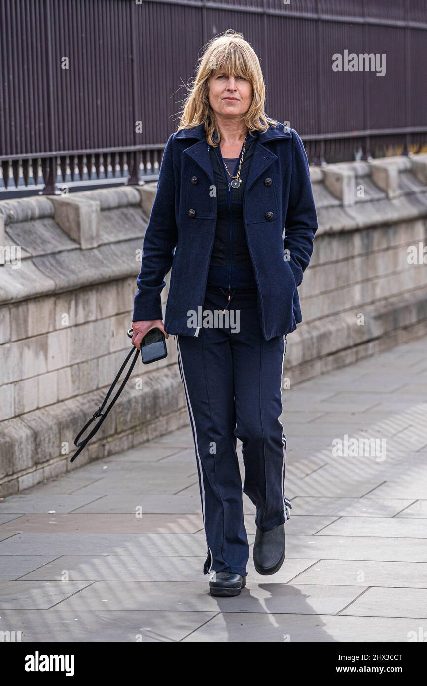 LONDON, UK. 9 March, 2022. Rachel Johnson, television presenter and ...