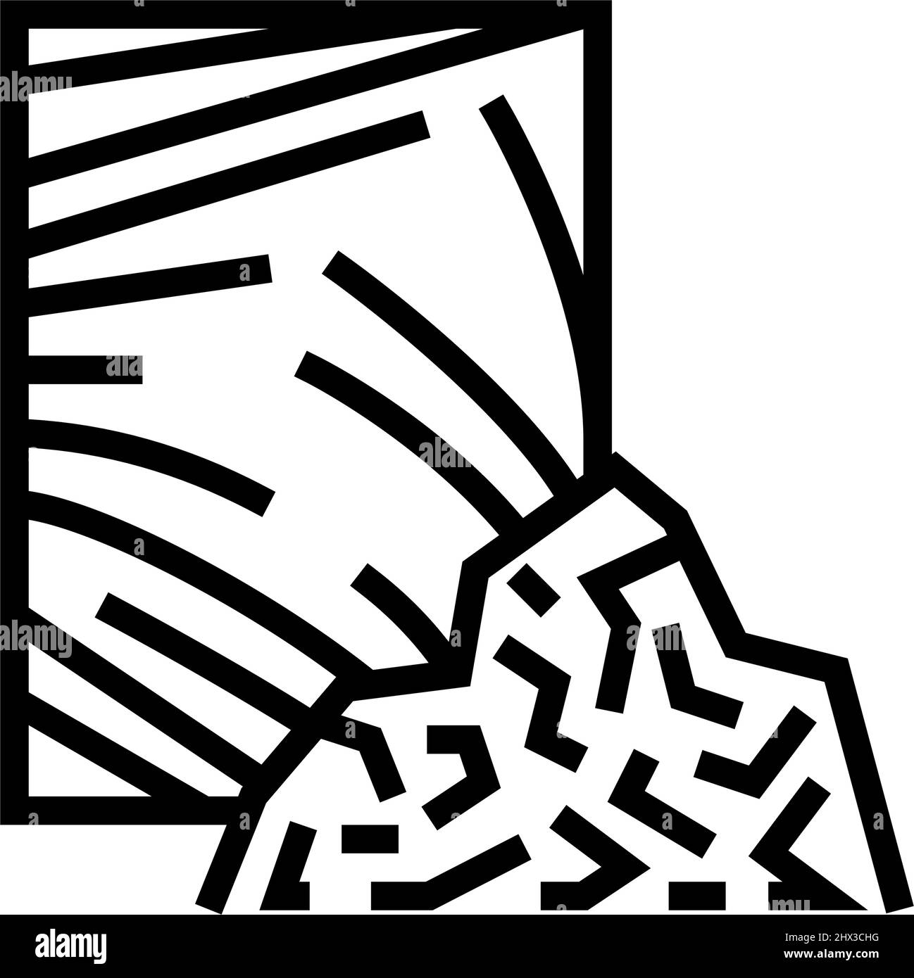 polyethylene plastic line icon vector illustration Stock Vector Image ...