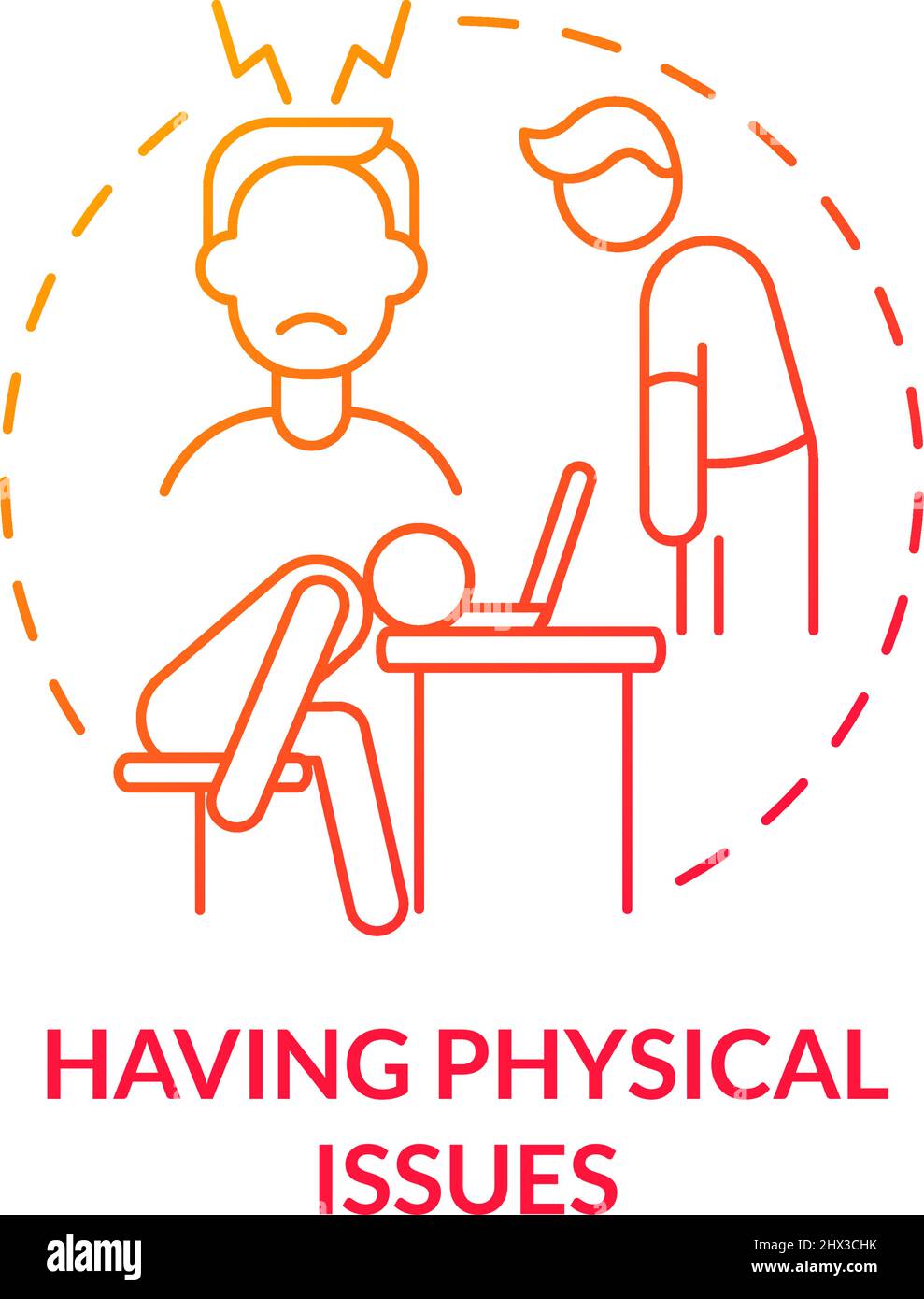 Physical issues Stock Vector Images - Alamy