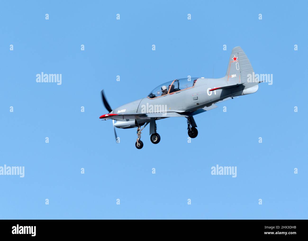 Moscow Russia Zhukovsky Airfield 25 July 2021: aerobatic yak-152 ...