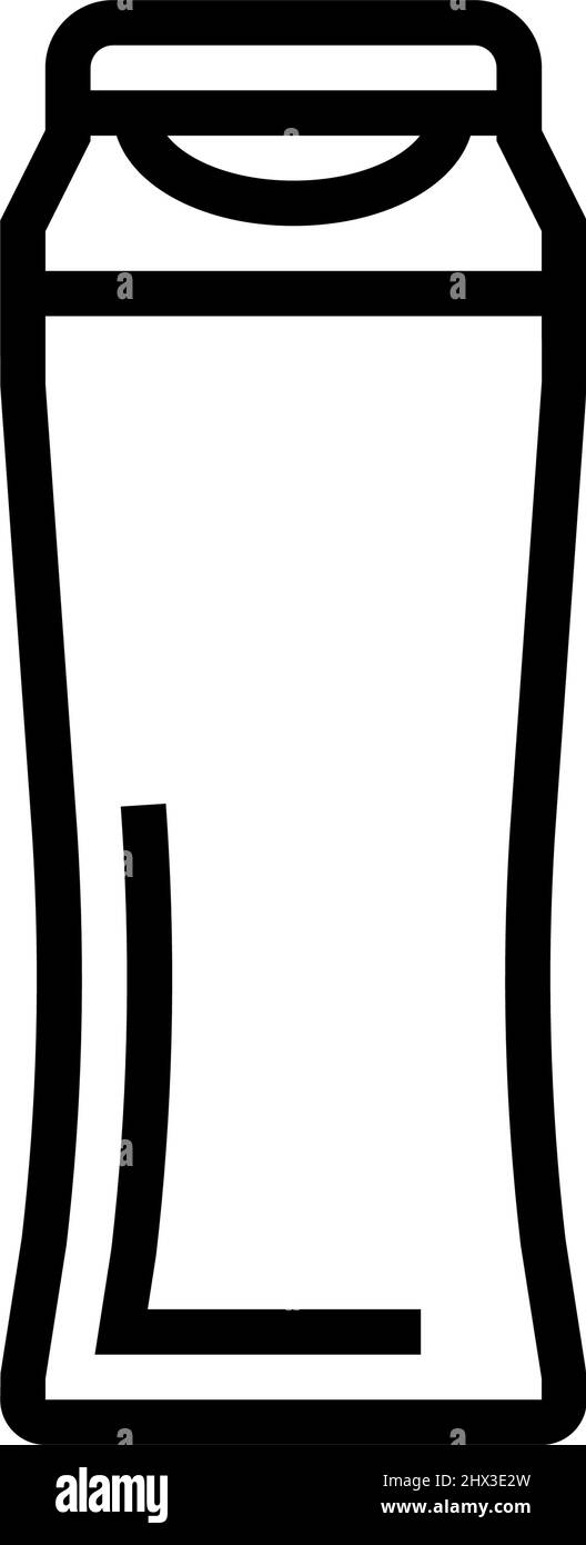 shampoo plastic line icon vector illustration Stock Vector Image & Art ...