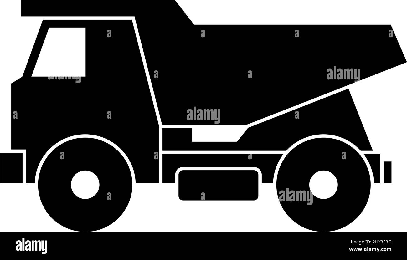 Large mining truck Stock Vector Images - Alamy