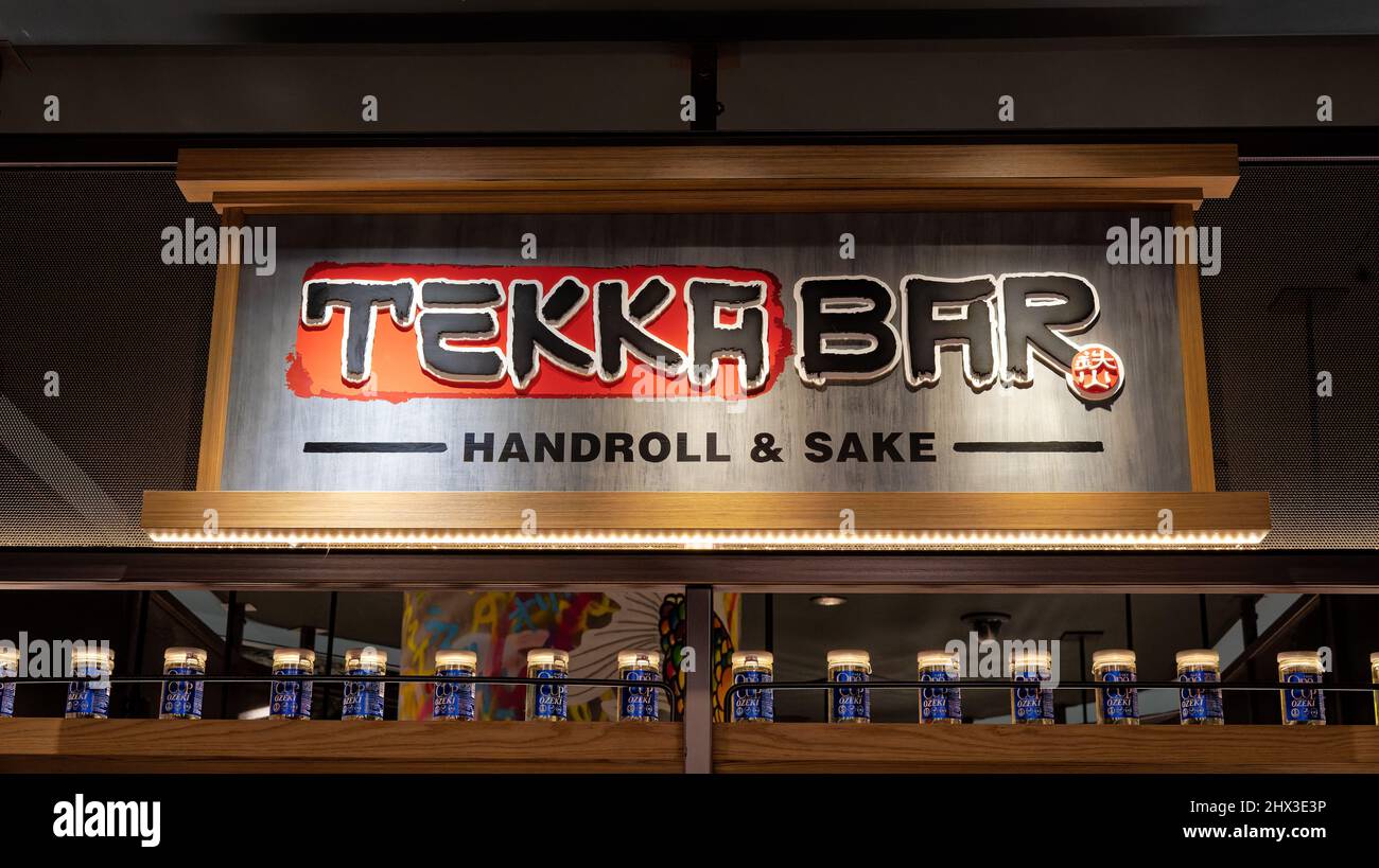 Las Vegas, NV - Dec 14, 2021: Tekka Bar Handroll and Sake. in the Block ...