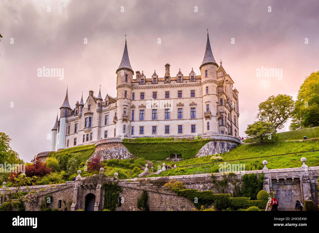 The stately Dunrobin Castle in Sutherland, Scotland Stock Photo - Alamy