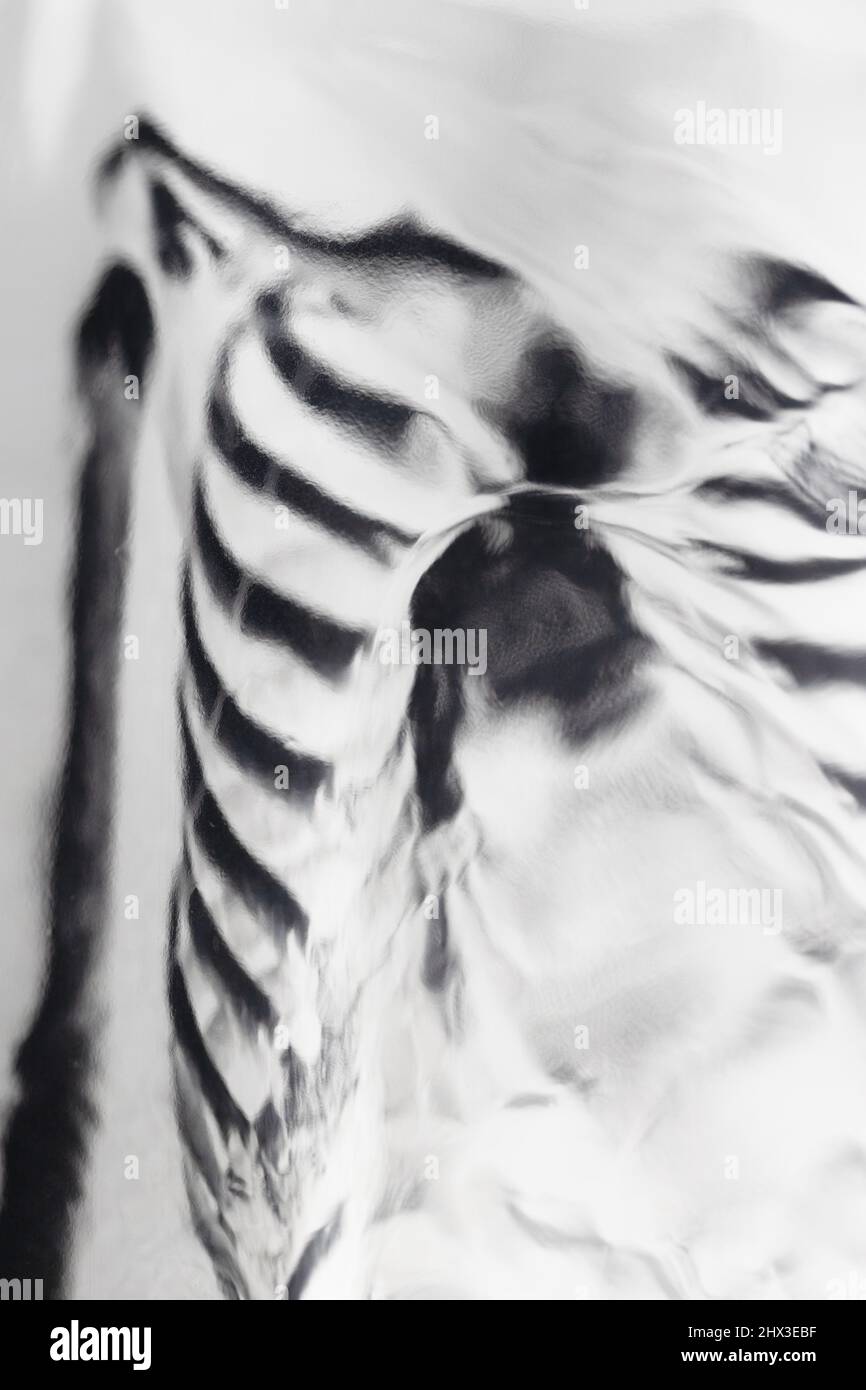 A warped skeleton image Stock Photo - Alamy