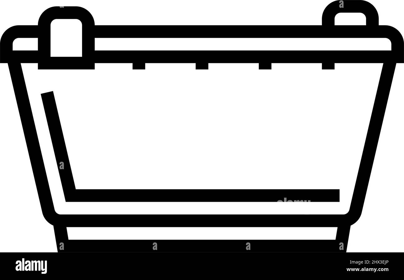 basin plastic line icon vector illustration Stock Vector Image & Art ...