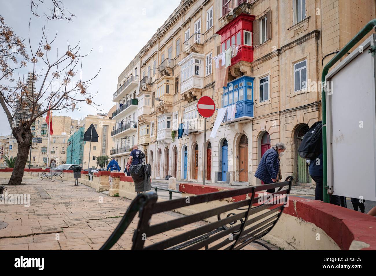 Life in Valletta, the capital of Malta island Stock Photo - Alamy