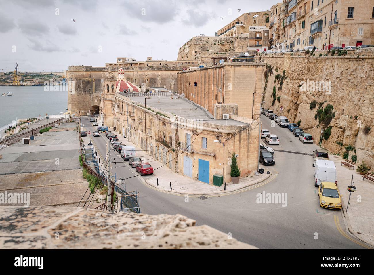 Streets and architecture in Valletta, the capital of Malta island Stock ...