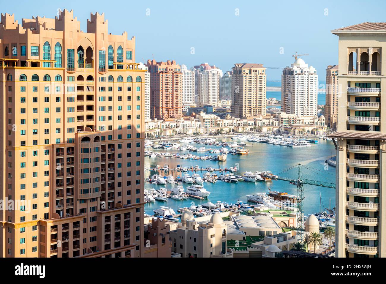 Aerial View Peral Qatar Porto Arabia Stock Photo - Alamy