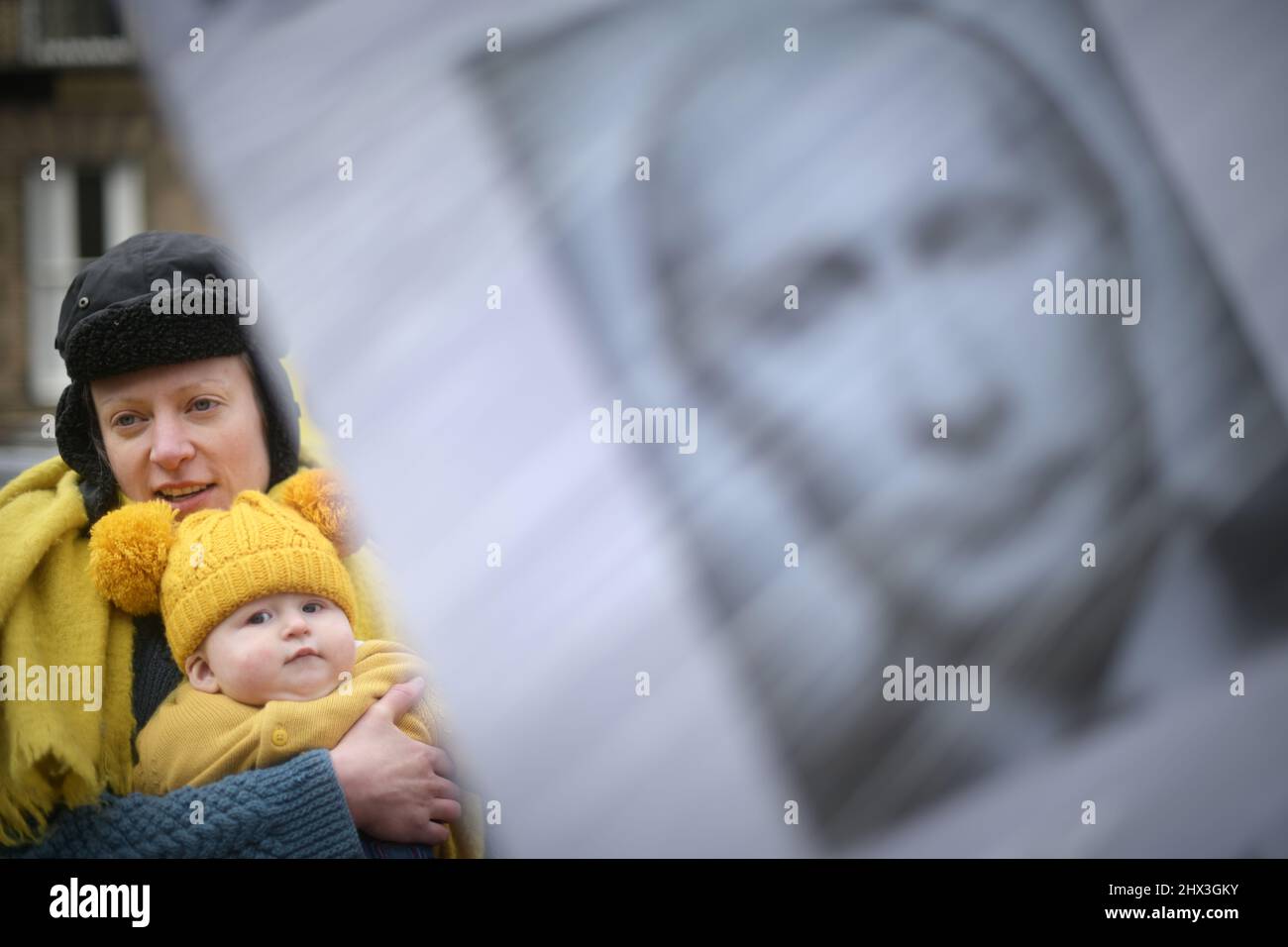 Scottish Artists Ukraine Protest 2022 High Resolution Stock Photography ...