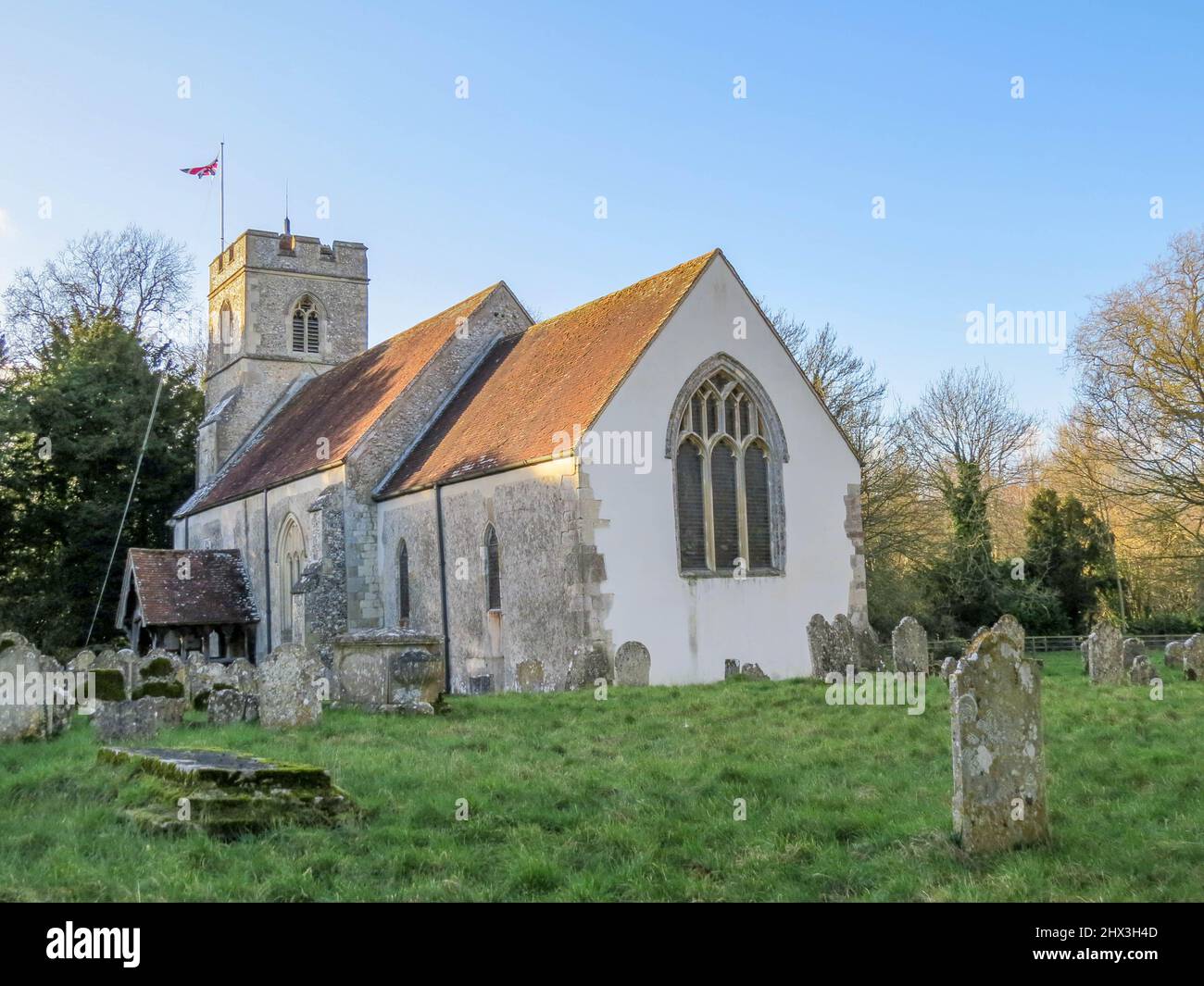 Holy Trinity Church Wonston Hampshire England Stock Photo - Alamy