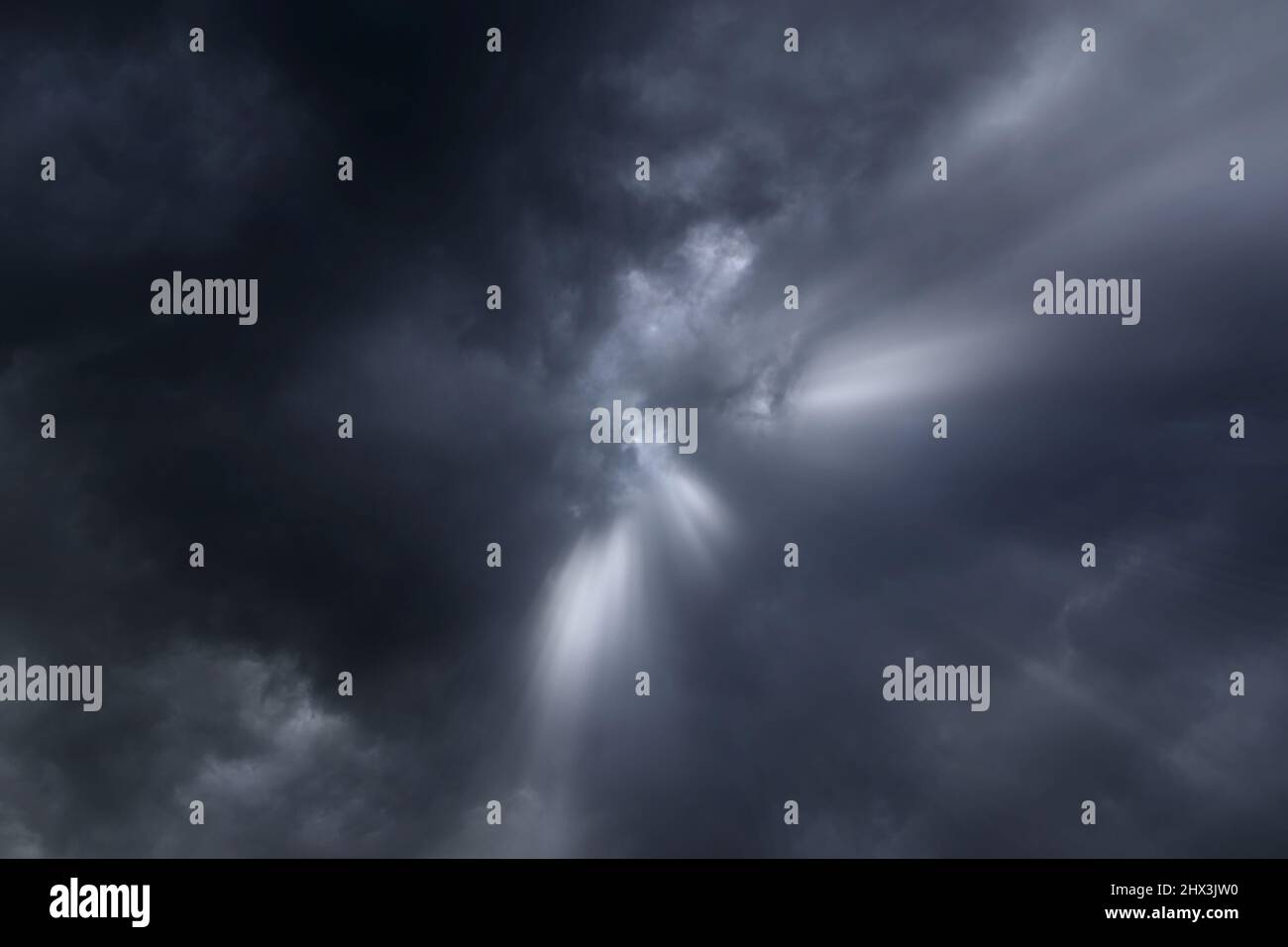 Beautiful storm sky with clouds, apocalypse.Storm clouds building up ...