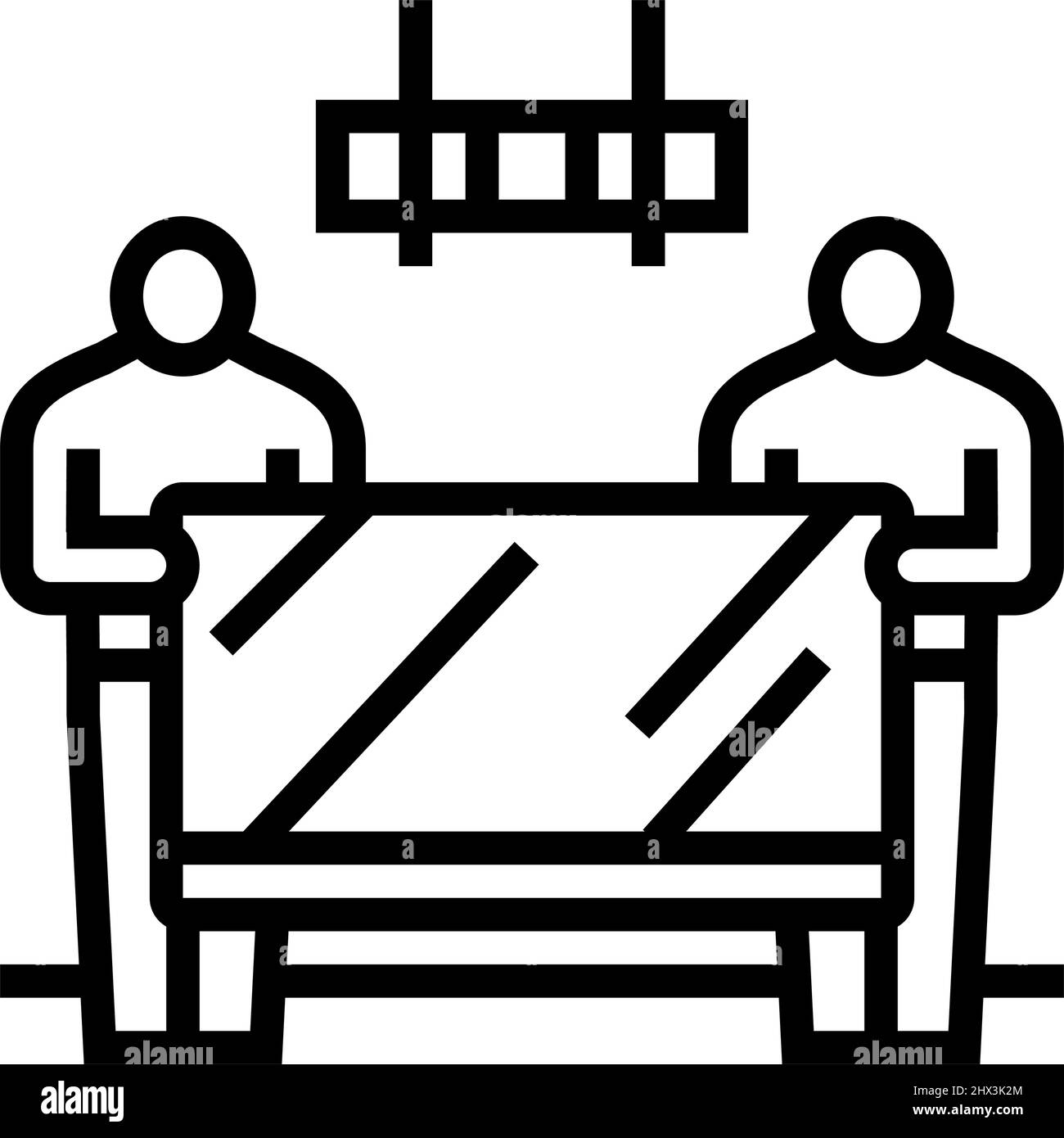 tv wall mounting line icon vector illustration Stock Vector Image & Art ...