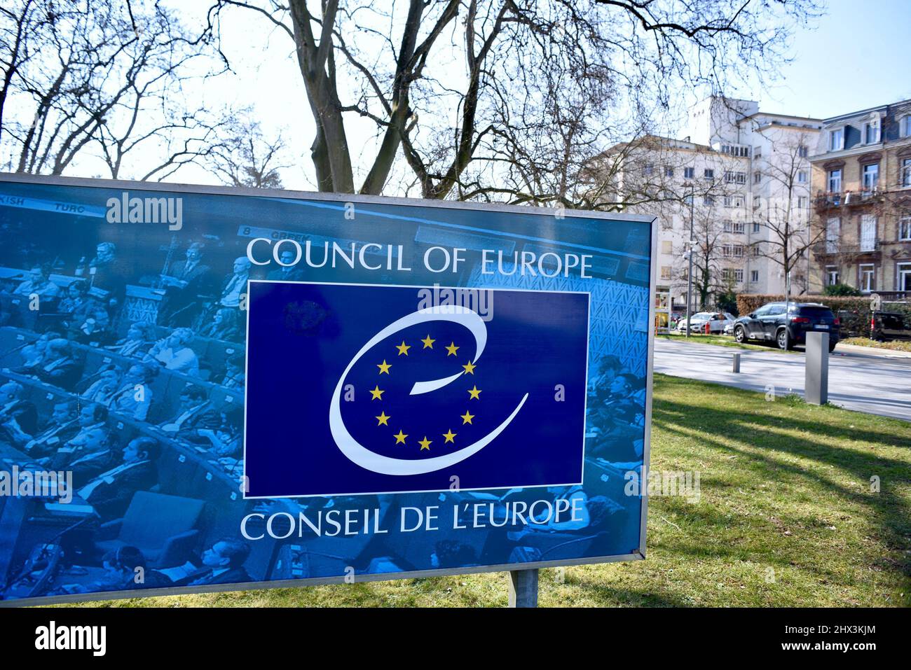 Illustration of the Council of Europe, in Strasbourg, Northeastern ...