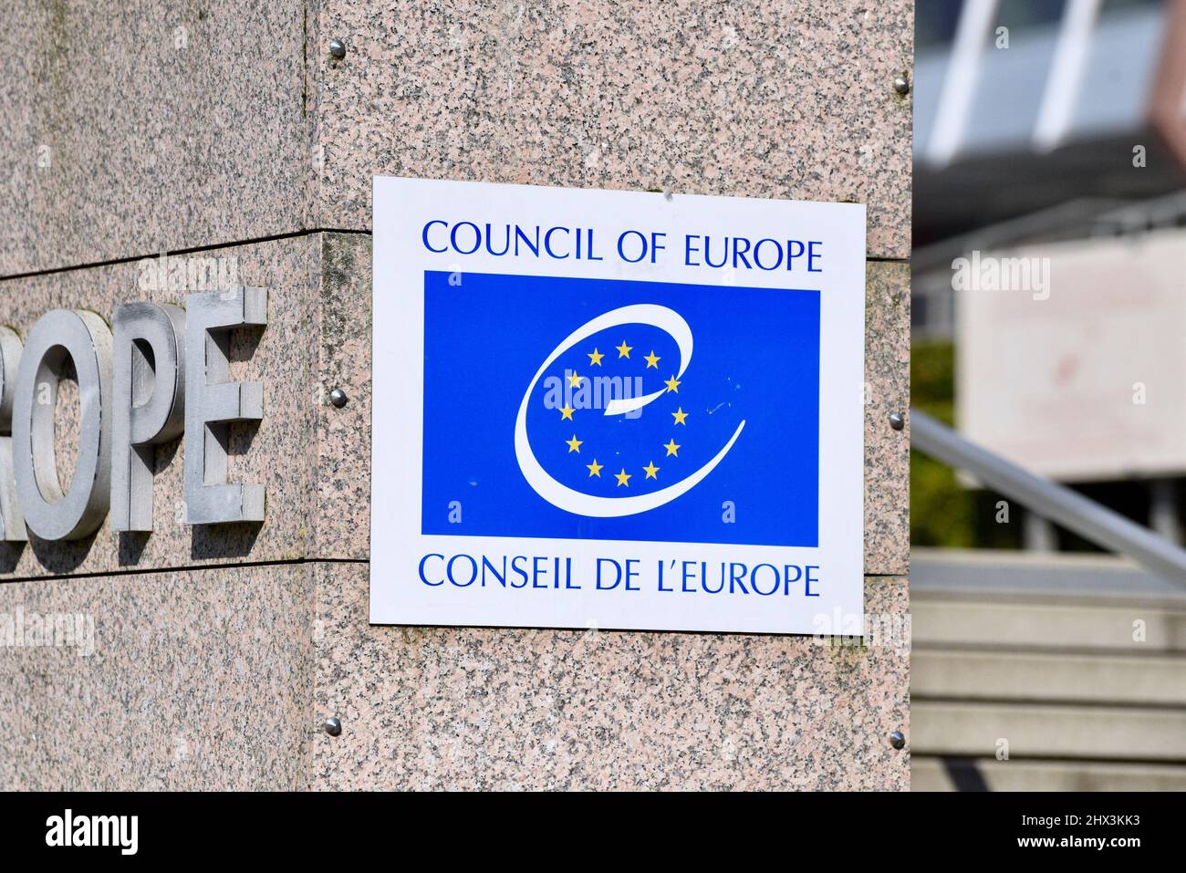 Illustration of the Council of Europe, in Strasbourg, Northeastern ...
