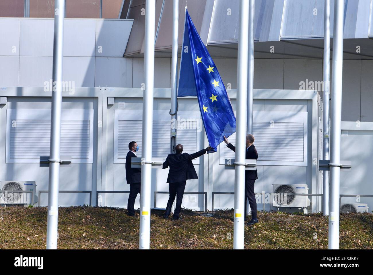 Illustration of the Council of Europe, in Strasbourg, Northeastern ...