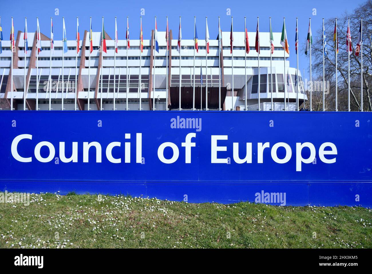 Illustration of the Council of Europe, in Strasbourg, Northeastern ...