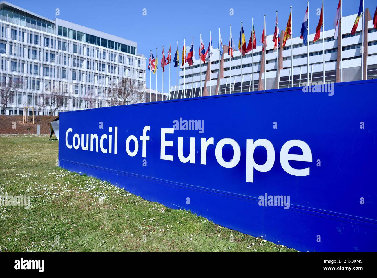 Illustration of the Council of Europe, in Strasbourg, Northeastern ...