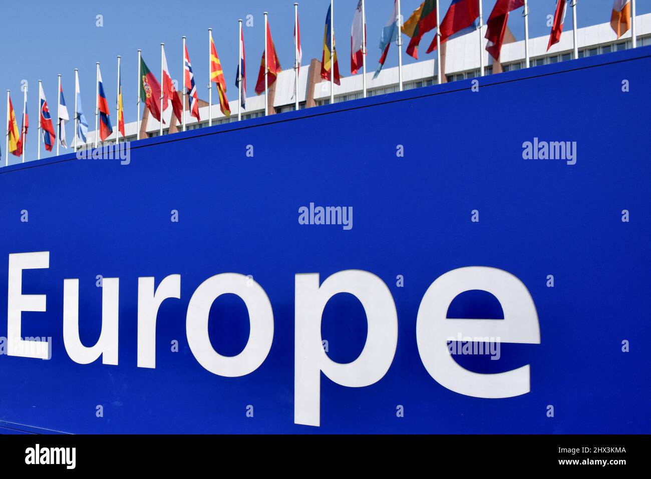 Illustration of the Council of Europe, in Strasbourg, Northeastern ...