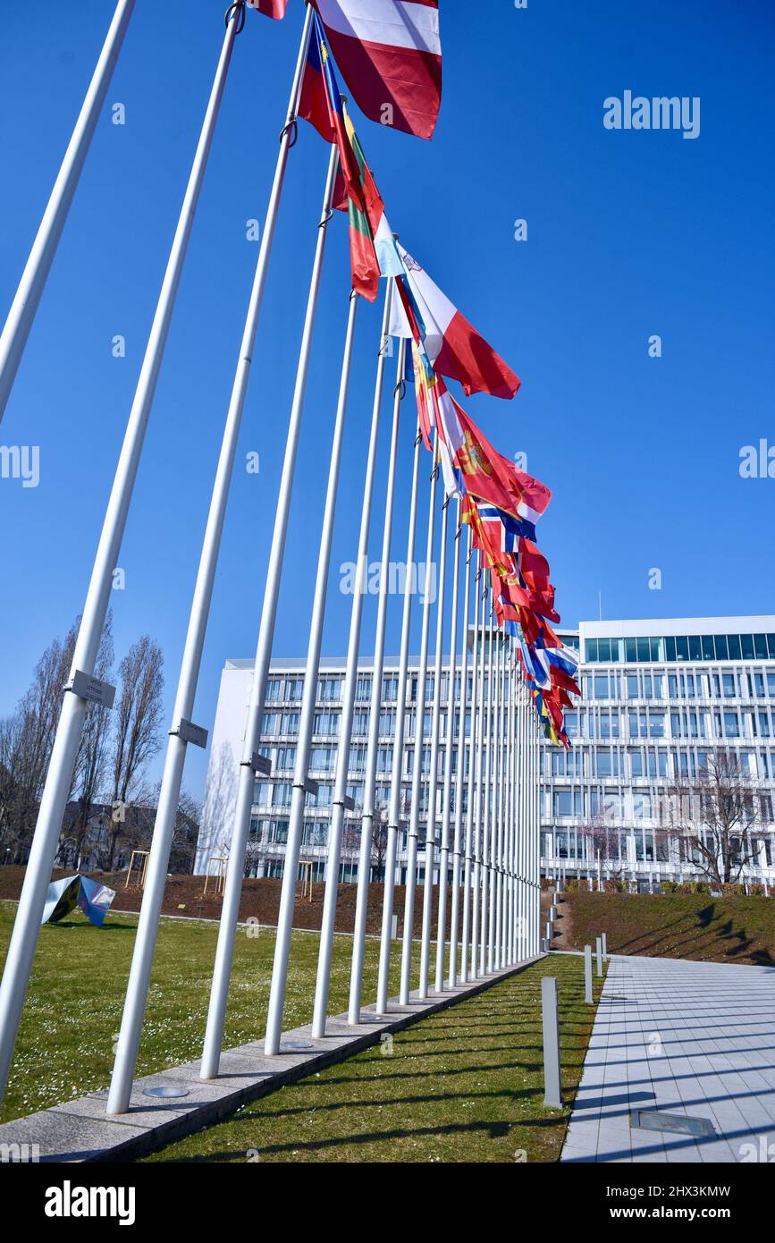Illustration of the Council of Europe, in Strasbourg, Northeastern ...
