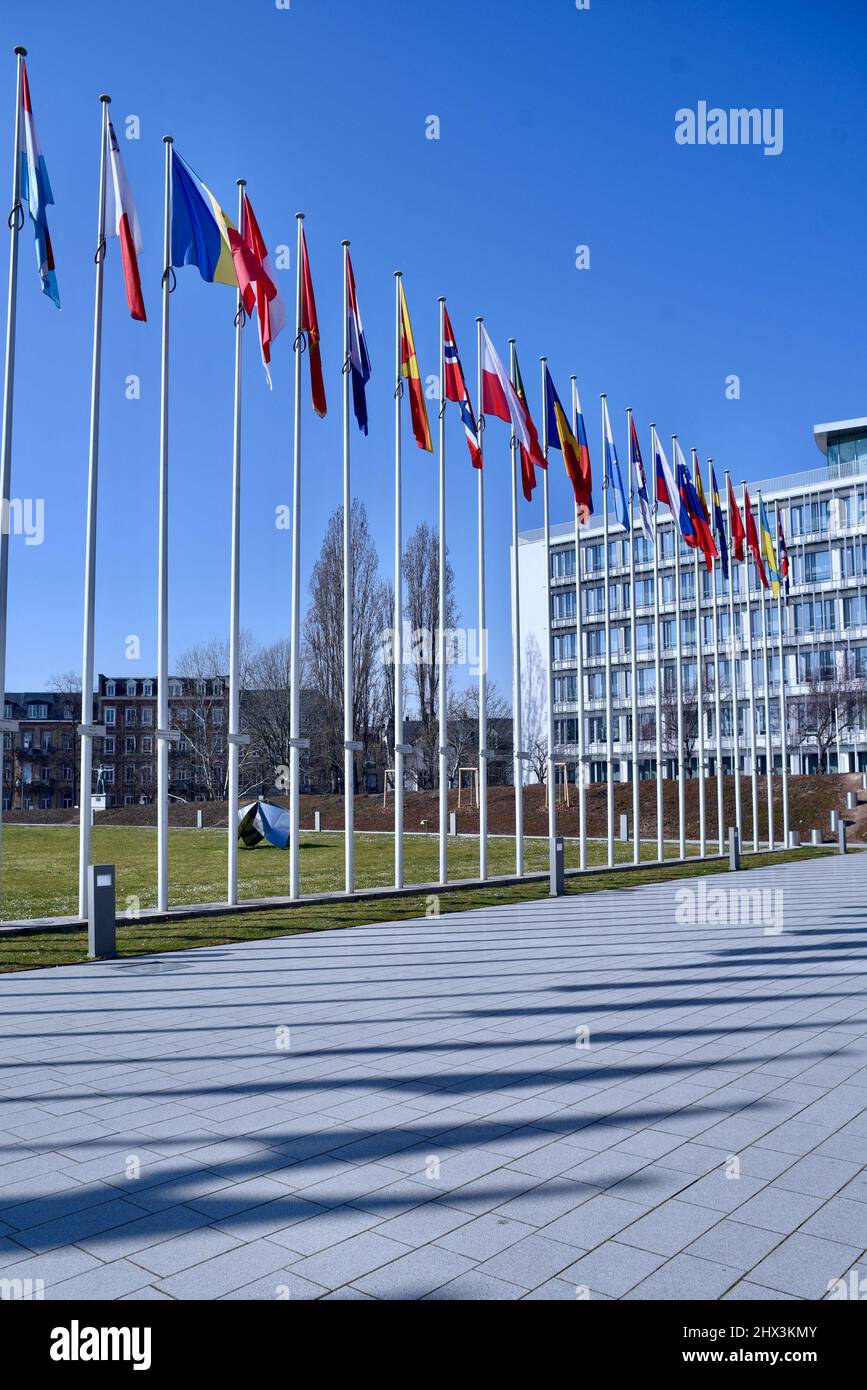 Illustration of the Council of Europe, in Strasbourg, Northeastern ...