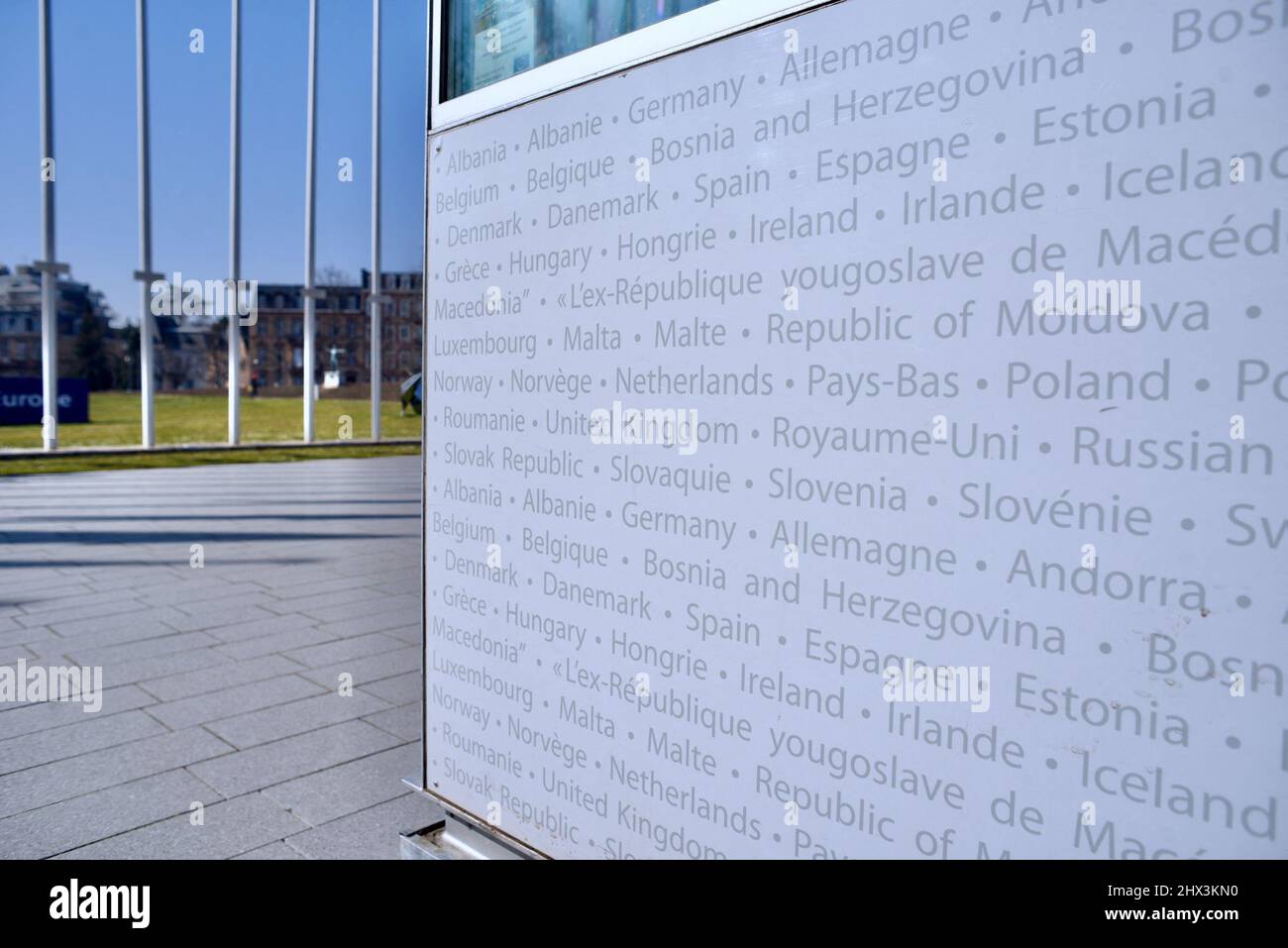 Illustration of the Council of Europe, in Strasbourg, Northeastern ...