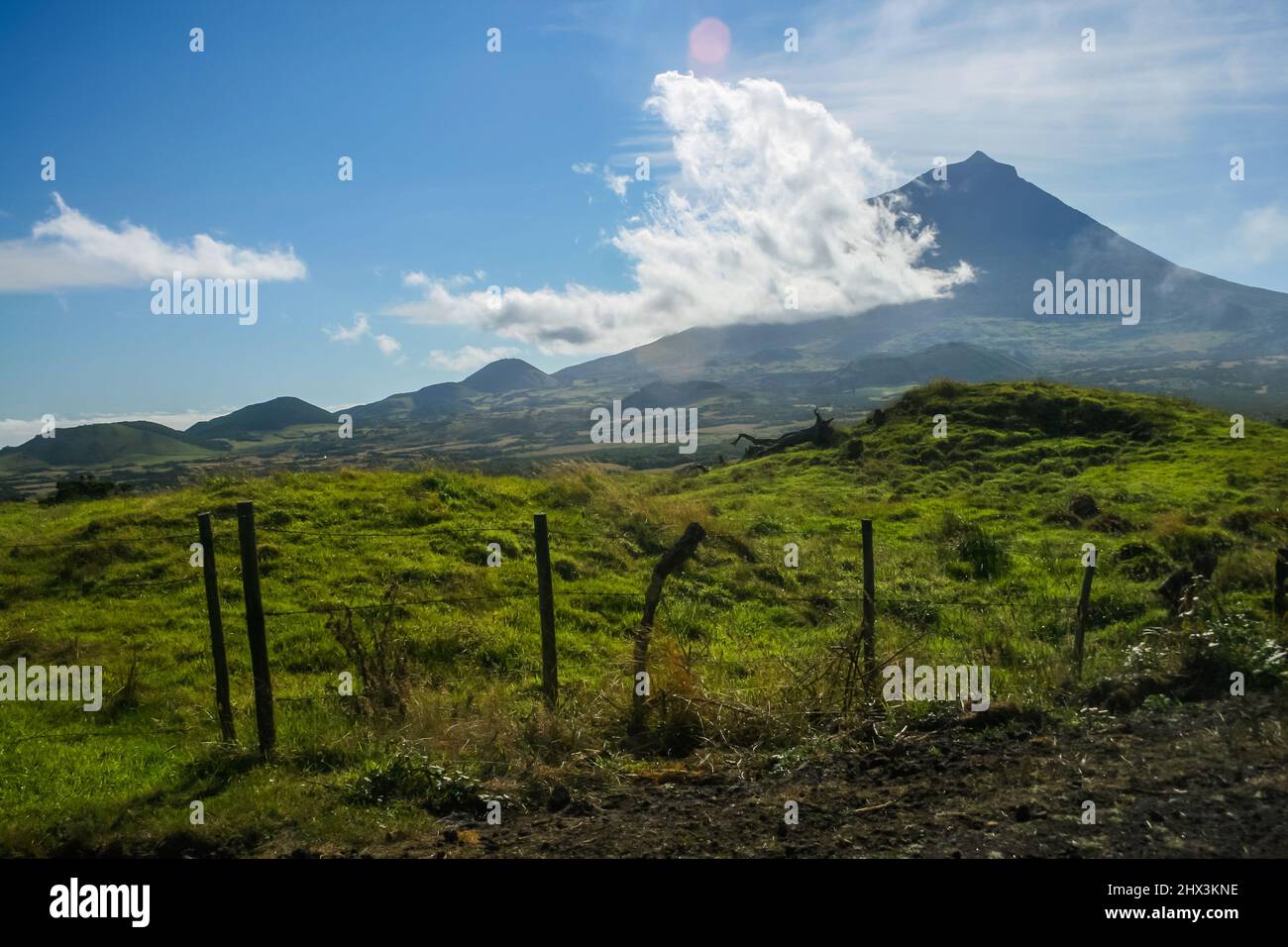 Pico mountain in Pico island, Azores. Portugal Stock Photo - Alamy