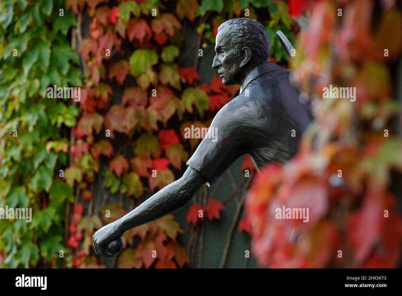 Bronze Statue of British Tennis Legend Fred Perry outside Centre Court ...